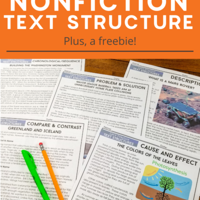 Tips for Teaching Nonfiction Text Structure | One Stop Teacher Shop