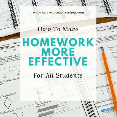 Homework: An Effective Approach | One Stop Teacher Shop
