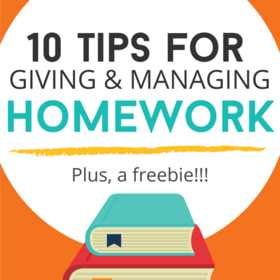 Top Ten Homework Tips for Teachers | One Stop Teacher Shop