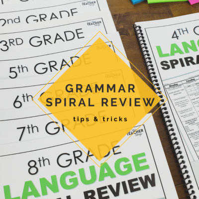 Tips for Using Grammar Spiral Review | One Stop Teacher Shop