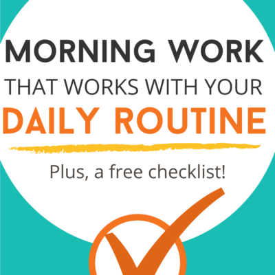 Morning Work that Works with your Morning Routine | One Stop Teacher Shop