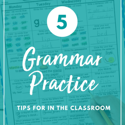 Tips for Grammar Practice in the Classroom | One Stop Teacher Shop