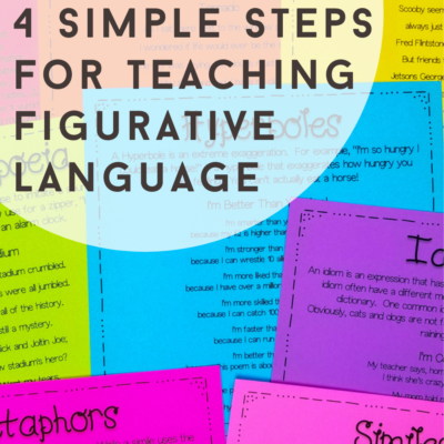 4 Steps for Teaching Figurative Language | One Stop Teacher Shop