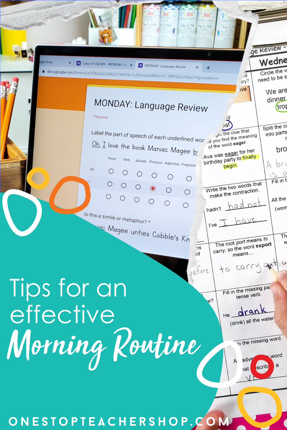 An Effective Classroom Morning Routine | One Stop Teacher Shop