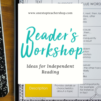 Reader's Workshop: Ideas for Independent Reading | One Stop Teacher Shop
