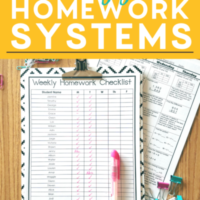 6 Strategies to Simplify your Homework Systems | One Stop Teacher Shop