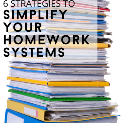 6 Strategies to Simplify your Homework Systems | One Stop Teacher Shop