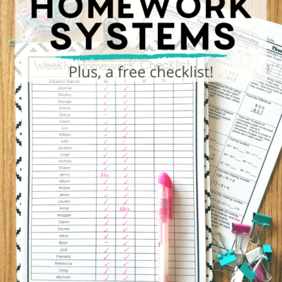 6 Strategies to Simplify your Homework Systems | One Stop Teacher Shop