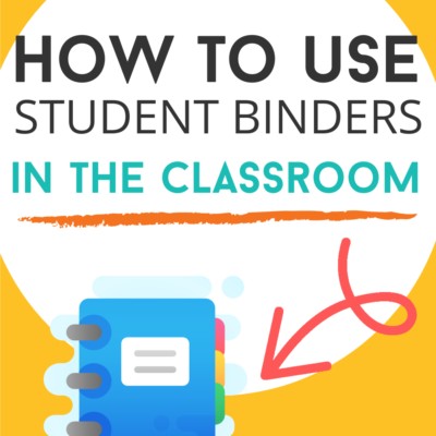 Student Binders: Improve Student Organization | One Stop Teacher Shop