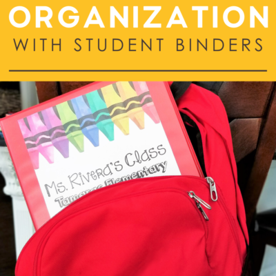 Student Binders: Improve Student Organization | One Stop Teacher Shop