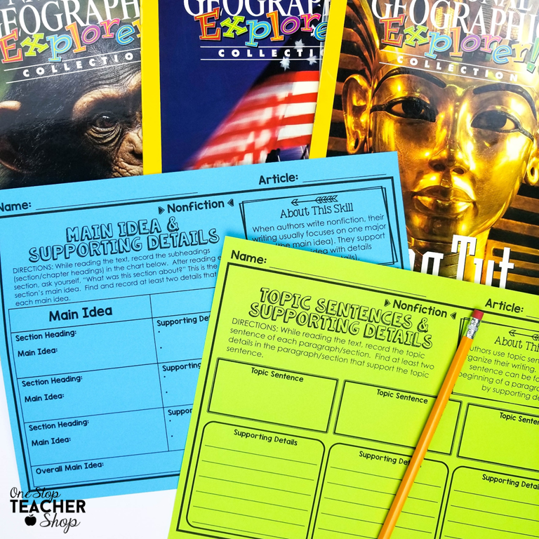 Fiction & Nonfiction Reading Response Activities - One Stop Teacher Shop