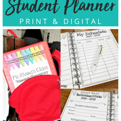The One Stop Student Planner | One Stop Teacher Shop