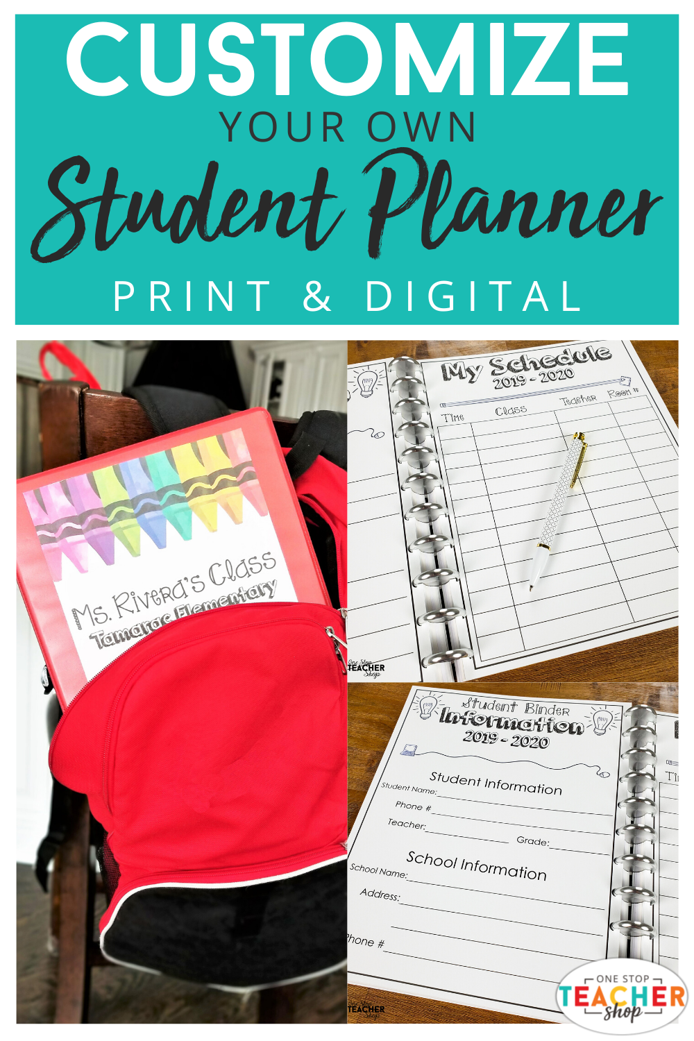 The One Stop Student Planner | One Stop Teacher Shop