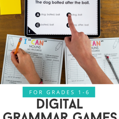 DIGITAL Grammar Games for Distance Learning | One Stop Teacher Shop