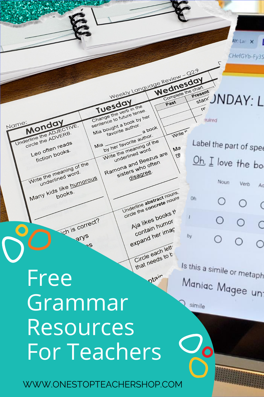 FREE Grammar Resources For Teachers One Stop Teacher Shop free-grammar-resources-for-teachers-one-stop-teacher-shop