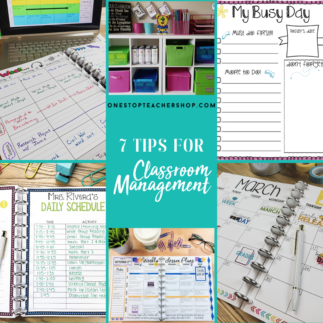 7 Tips for Better Classroom Management - One Stop Teacher Shop
