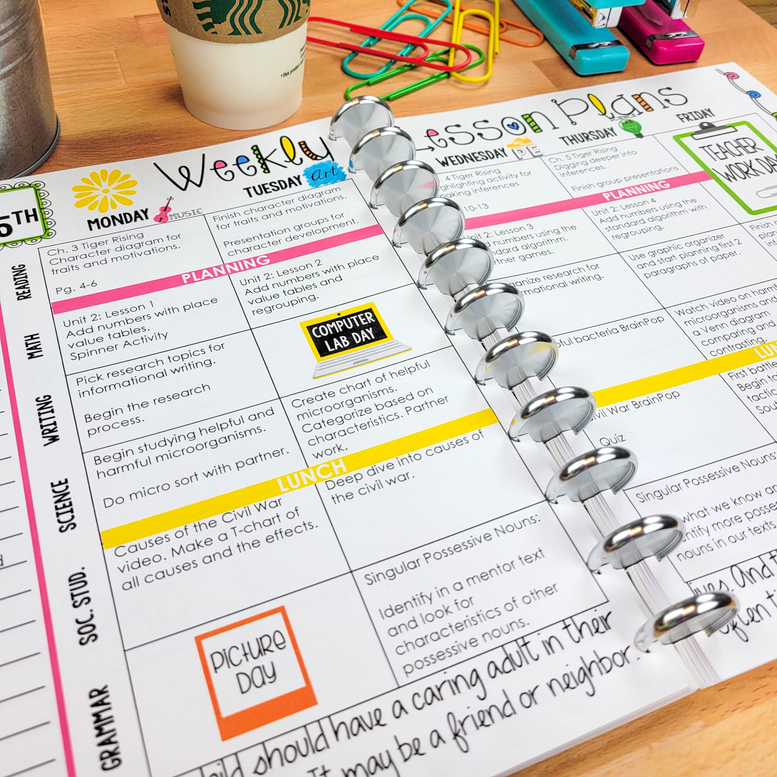 The Perfect Teacher Planner for Better Classroom Organization!